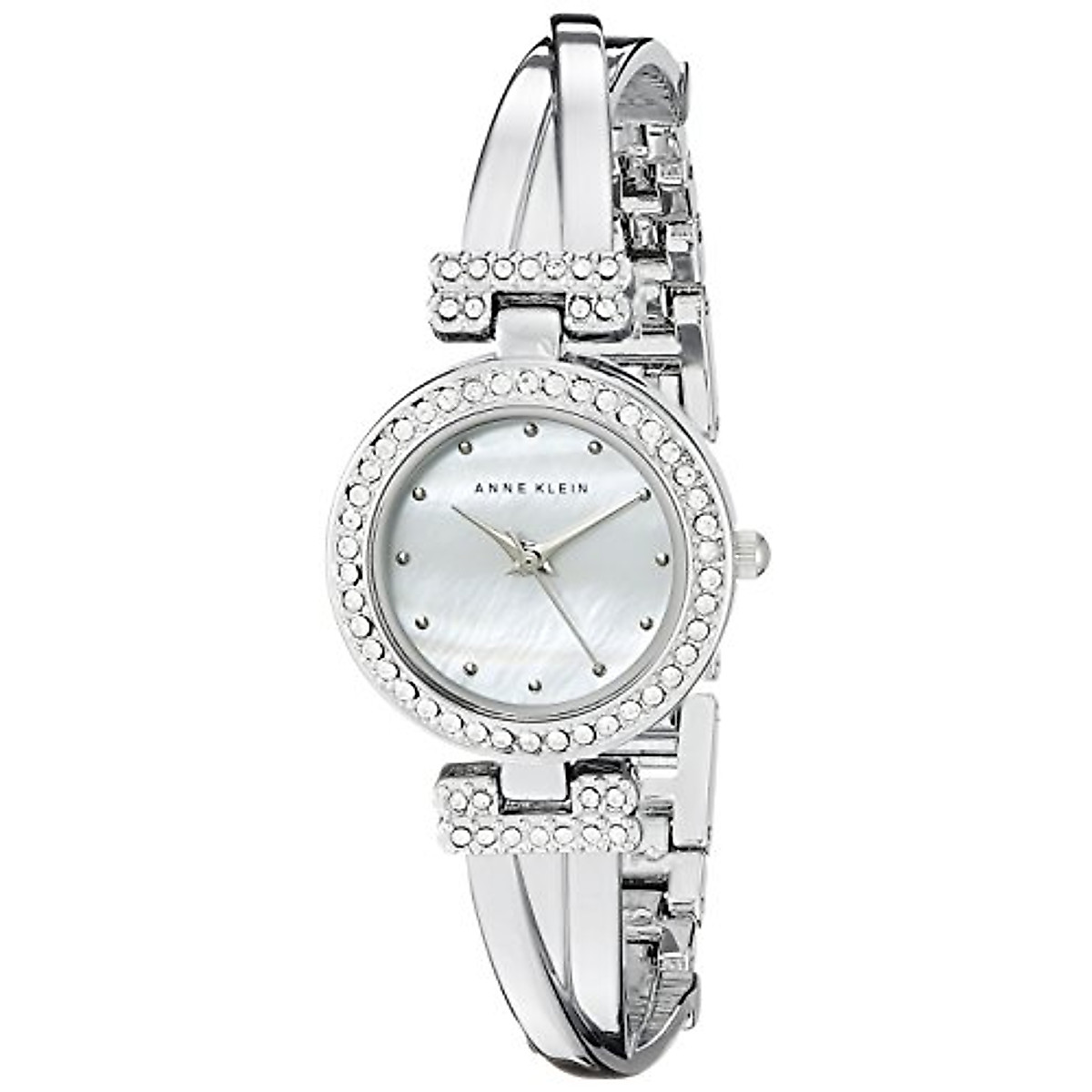 Anne Klein Women's AK/1869SVST Analog Display Japanese Quartz Silver Watch Set