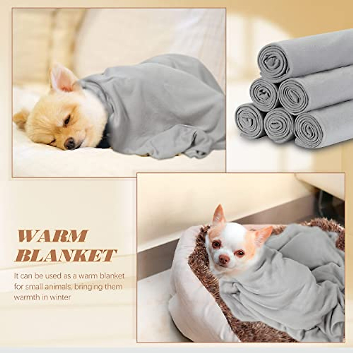 20 Piece Fleece Throw Blankets 50 x 60 Inch Grey Fleece Blankets Double Sided Throw Blankets Soft Cozy Blankets Polyester Lightweight Fluffy Blankets Bulk for Home Office Bed Sofa Travel Outdoor