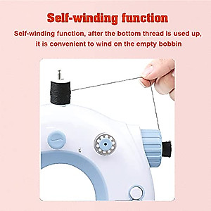 Mini Sewing Machine for Beginners and Kids 2 Speeds Double Thread With Needle and Thread Set, Upgraded Household Portable Multifunctional Adjustable Stitches Machine