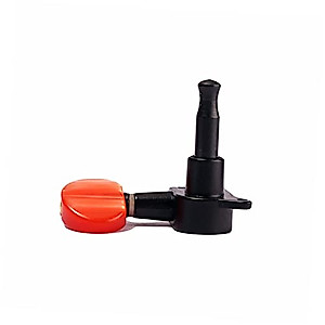 Vaguelly Skull Tuning Pegs Gold Guitar Tuners for Peal Tuning Acoustic Red of Guitar Enclosed Plastic Gold Buttons Lr Head Machine Pegs Tuners Guitar Tuning Peg Heads Rose