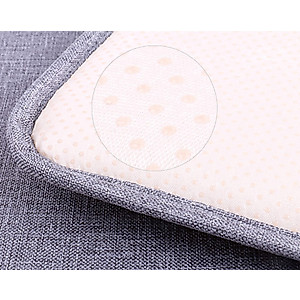 Hruile Set of 2 Chair Cushions, Kitchen Dining Chair Pads with Straps, 40 x 40cm Seat Pads Seat Cushions for Indoor Outdoor Living Room Home Garden Office,Brown