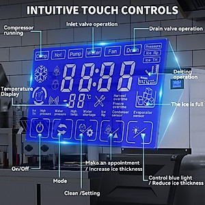 YITAHOME Commercial Ice Maker Machine 550LBS/24H with 360 LBS Storage Bin, Industrial Ice Machine with Ice Scoop & Bucket, Stainless Steel Industrial Ice Maker for Restaurant Bar Business Cafe Shop