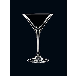 Nachtmann Vivendi Collection, Martini Glasses, Cocktail Drinking Glass, Made of Crystal Glass, Clear, 6.88 oz, Set of 4, Straight Stemmed, Classic Design, Dishwasher Safe