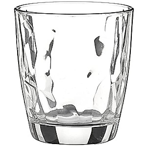 Bormioli Rocco Diamond Double Old Fashioned Glasses, Clear, Set of 6, 13-1/4 Ounce