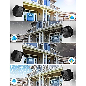 Blink Outdoor Camera Silicone Skin Cover, COOLWUFAN Anti-Scratch Protective Cover for All-New Blink Outdoor/Indoor – Wireless Camera System - Blink Outdoor Camera Best Accessories (Black (3 Packs))