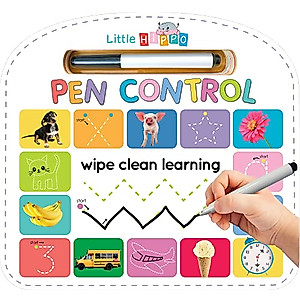 Write & Wipe Pen Control - Children's Novelty Learning Board Book - Wipe Clean - Educational