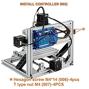 1610 silver color Easy assemble CNC Router Machine Milling Machine Aluminum profiles GRBL Control for Plastic Acrylic PCB PVC Wood Plexiglass Brass Soft metals Carving DIY Ideas