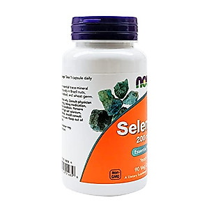NOW Supplements, Selenium (L-Selenomethionine) 200 mcg, Essential Mineral*, 90 Veg Capsules