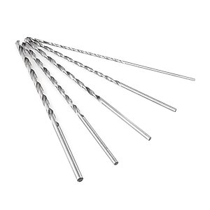 Twist Drill Bit, 2-5mm Extra Long High-Speed Steel Straight Shank Professional Twist Drill Bit Mini Micro Drill Perfect Use Tool for Wood Steel Wood Plastic Aluminum Alloy