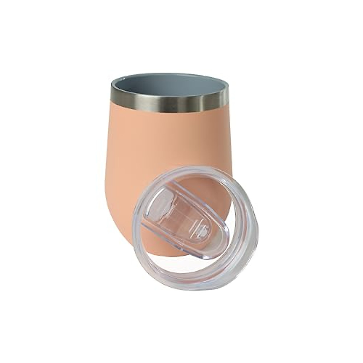 Sip+Sea Antiqua 12 oz Stainless Steel Ceramic Lined Wine Tumbler with Lid | Stemless | Double Wall Vacuum Insulated