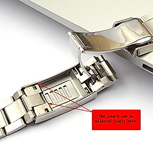 FACLE 20mm Stainless Steel Watch Strap Suitable for Rolex GMT Watch wrist strap accessories watchbands