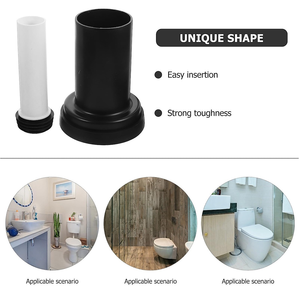 Toilets and Bidets, 2 Pieces Toilet Connection Assembly Parts, Toilet Gasket and Connector Set for Bathroom Toilet