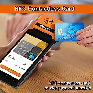 alacrity POS Receipt Printer,1D 2D Barcode Scanner Handheld PDA Printer Mobile POS Machine 5.5" Touch Screen 58mm Thermal Printer Android 8.1 Support 4G WiFi Bluetooth Communication