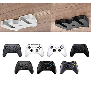 Controller Stand Holder for X-Box One/X-Box Ones/X/X-Box Series S/X Controller Under Desk Hanging Rack (Black)
