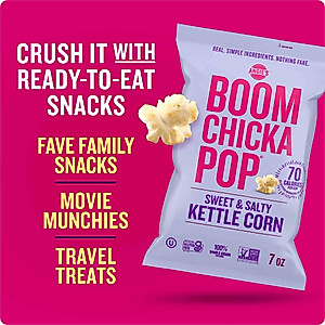 Angie's Boomchickapop, Sweet And Salty Kettle Corn Popcorn, 7 Oz