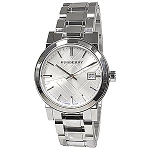 BURBERRY Women's BU9100 Large Check Stainless Steel Bracelet Watch