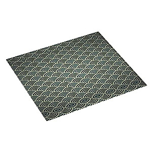 Japanese Pattern Printed Drying Mat For Kitchen Ultra Absorbent Microfiber Dishes Drainer Mats Non-Slip Silicone Quick Dry Pad - 18 X 16inch
