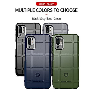 Dinglijia Designed for Redmi Note 10 5G Case, Military Grade Shockproof Protection, Drop-Tested Cover and Camera Lens Protection Shiled Phone Case for Redmi Note 10 5G HD Green