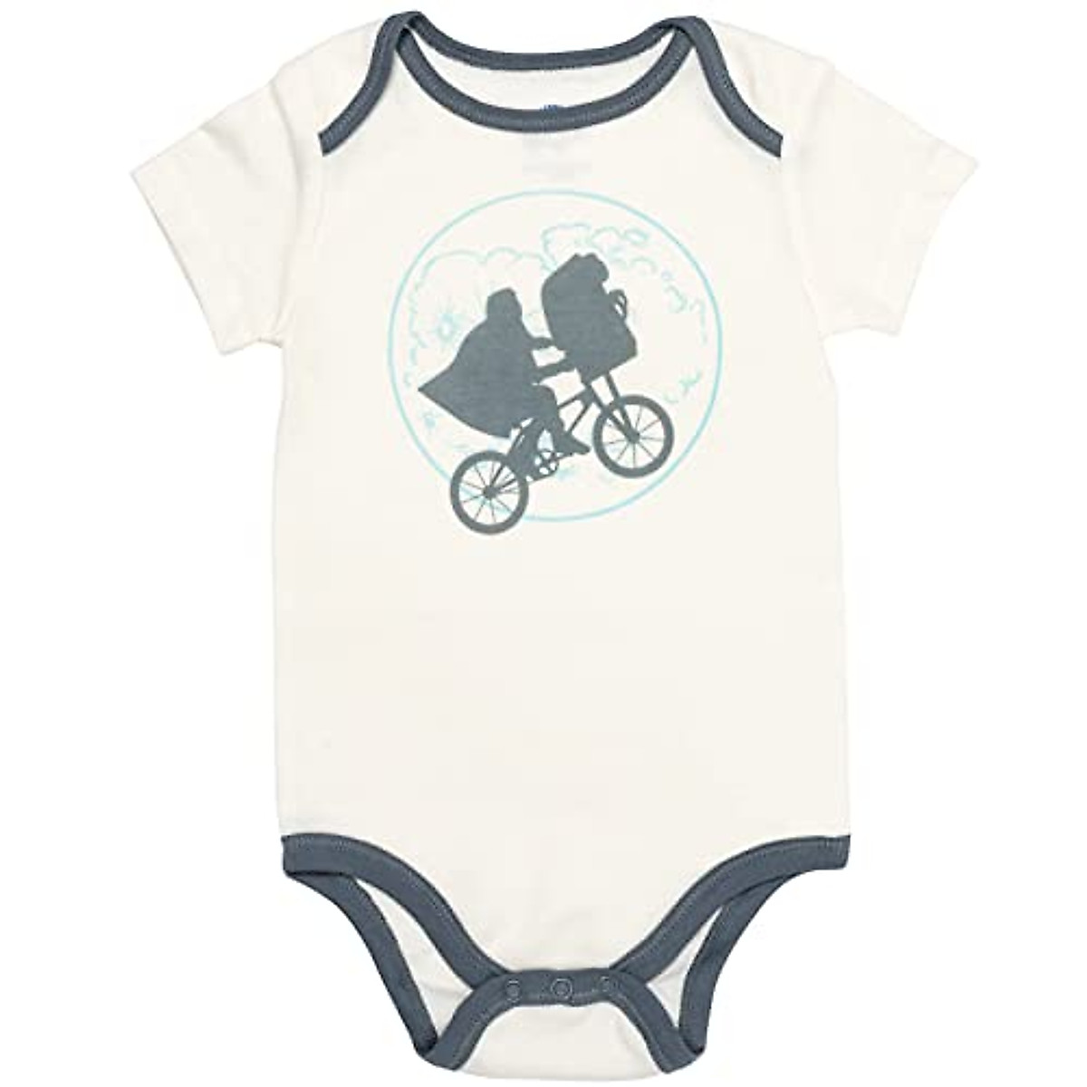 E.T. the Extra-Terrestrial Welcome to the Universe Baby Baby Bodysuit, Pant & Hat 3 Piece Set Tusk/Dark Grey Heather 3-6 Months