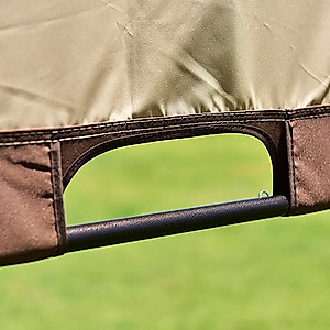 BBQ Gazebo Canopy 12ft. x 9ft. Pergola Kit Gazebo & Removable Canopy Cover Patio Furniture Shelter Grill Gazebo Shelter for Patio, Garden