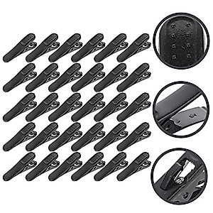 Earphone Mic Cord Clip:Headphone Mount Cable Clothing Clip Fixing Earphone/Microphone Cord for 1.5mm Diameter Round Wire,100 pcs