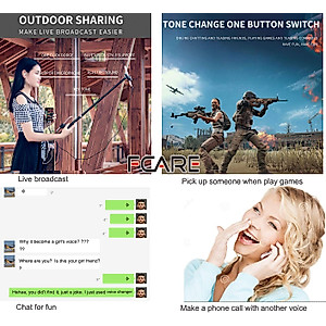 Voice Changer Headset for PS4/Xbox One/PC/Phone/Laptops/Anchor/Cam Girl/Kids with Voice Adjustable Feature