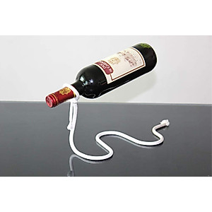Fantasee Magic Suspending Rope Wine Holder, Floating Illusion Wine Rack Bottle Holder Novelty Gift for Kitchen Home Decoration (Suspending Rope)