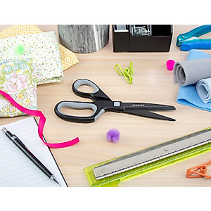 Stanley Scissors Piranha 8" Premium Scissor, Gray (SCI8TINS),1pk