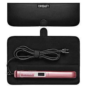 wavytalk Flat Iron Heat Resistant Pouch, Hair Tools Bag for Travelling&Storage, Curling Iron Cover Bag Hot Hair Tools Storage Bag, Travel Case Cover Pouch for Hair Styling Tools