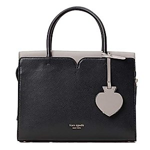kate spade new york Spencer Medium Leather Satchel (Black)
