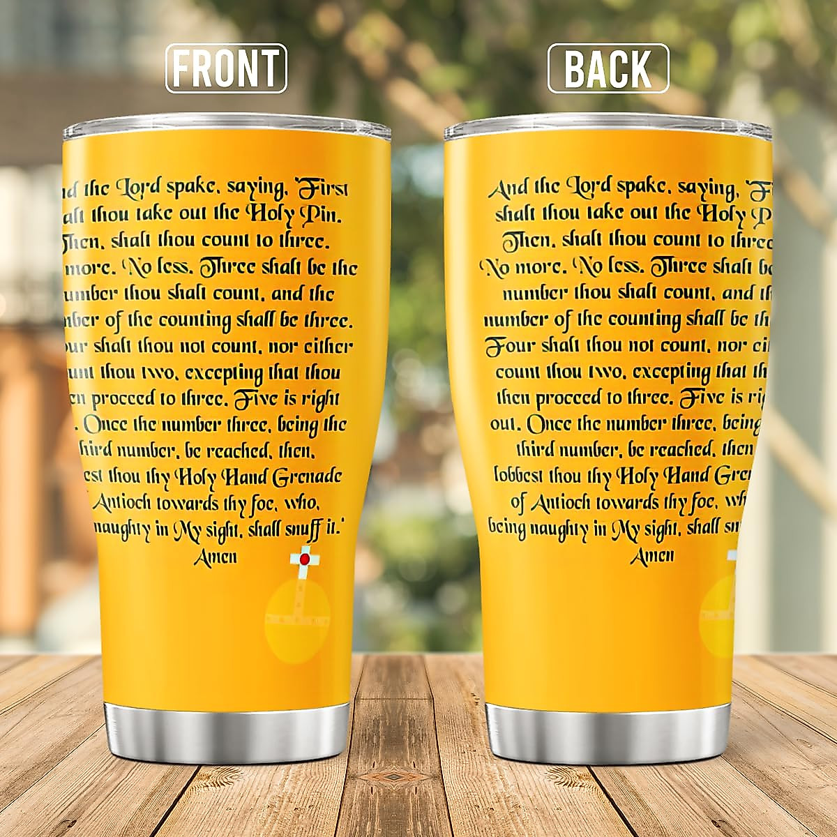 KINGGGGG Tumbler 30 Oz The with Lid and Straw Holy Insulated Hand Coffee Quote Steel Stainless