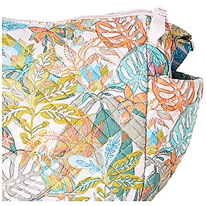 Vera Bradley Women's Cotton on the Go Crossbody Purse, Rain Forest Canopy - Recycled Cotton, One Size