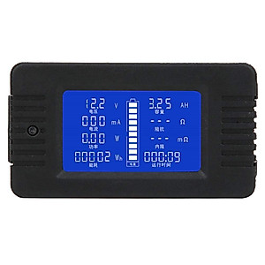 Battery Monitor Meter with Shunt, PZEM-015 Multifunctional Battery Meter Current Voltage Power Energy Consumption Capacity Test with Manual(with 200A Shunt)