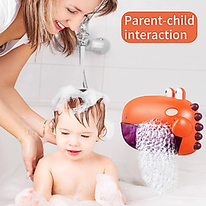 Grechi Dinosaur Bath Toys,Baby Bath Toys for The Baby Bathtub,Toddler Bath Toys Automatic Bubble Machine,Plays 12 Children’s Songs,Bath Bathtub Toys Makes Gifts for Toddlers Age 18m+ Girl Boy