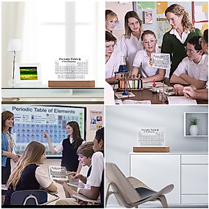 Periodic Table with Real Elements Inside, Acrylic Periodic Table Display with 83 Real Element Samples, 360° Rotating Frame Display, Remarkable Gift for Kids Adults Teachers - 9.05"x1.96"x6.3"