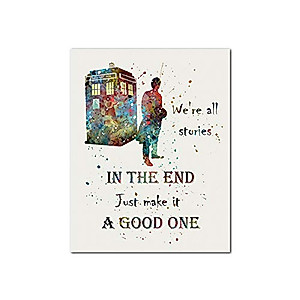 Tardis Doctor Who Quote Dr. Who time machine 11" x 14" Print