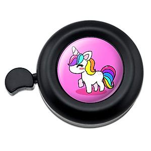 Cute Kawaii Rainbow Unicorn Chibi Bicycle Handlebar Bike Bell