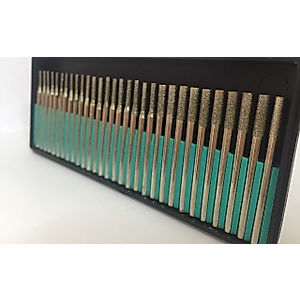 Diamond Drill Bit Cylindrical Jewelry Beach Sea Glass Shells Gemstones Lapidary 30 Pack. 1mm 2mm 3mm(1/8")