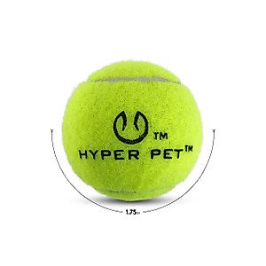 Hyper Pet Tennis Balls for Dogs - 12 Pack 2.5" for Exercise and Fetch, Interactive Toys, Great for Small Breeds