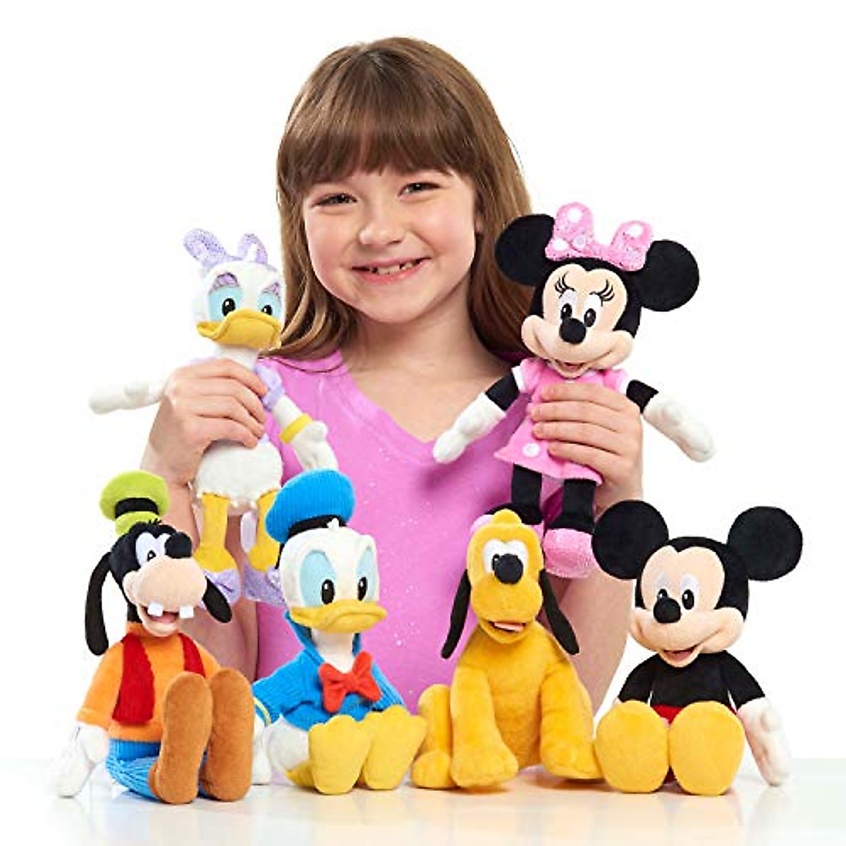 Disney Junior Mickey Mouse Small Plushie Donald Duck Stuffed Animal, Kids Toys for Ages 2 Up by Just Play