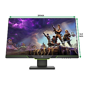 HP Gaming Desktop Computer Widescreen Monitor X27i 2K QHD 2560 x 1440 27 Inch, HDMI & Display Port, Response time 4 ms, 16.7 Million Colors, Horizontal and Vertical Viewing Angel 178, Black (Renewed)