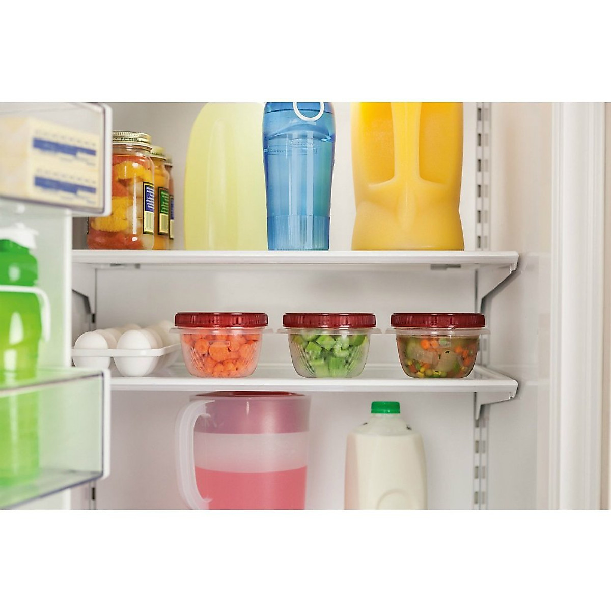 Rubbermaid TakeAlongs Twist & Seal Food Storage Containers, 2 Cup, 3 Count