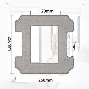 9 Pack Washable Mop Cloths Cleaning Rag for Ecovacs WINBOT W1 / W1 Pro/ W2 Omni/ W2 Window Cleaner Robot Accessories