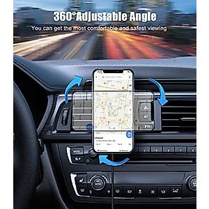 [2023 Upgraded] Magnetic Wireless Car Charger, MOKPR Air Vent Mag-Safe Car Charger Mount Compatible with iPhone 14/14 Plus/14 Pro/14 Pro Max and 13/12 Series, with 36W QC 3.0 Fast Car Charger