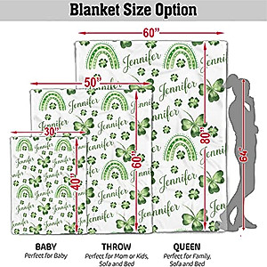 Personalized Saint Patricks Day Blanket,Rainbow St Patricks Day Blanket,Clover Blanket,Shamrock Blanket,Shamrock Throw Blanket,St Patricks Blanket,St Patricks Throw Blanket,Irish Throw Blanket