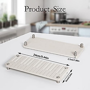 Floatant Sink Caddy Instant Dry Sink Organizer Diatomaceous Earth Bathroom Sink Organizer Fast Drying Bottle Drying Rack Dish Soap Sponge Holder for Kitchen Sink, Grey