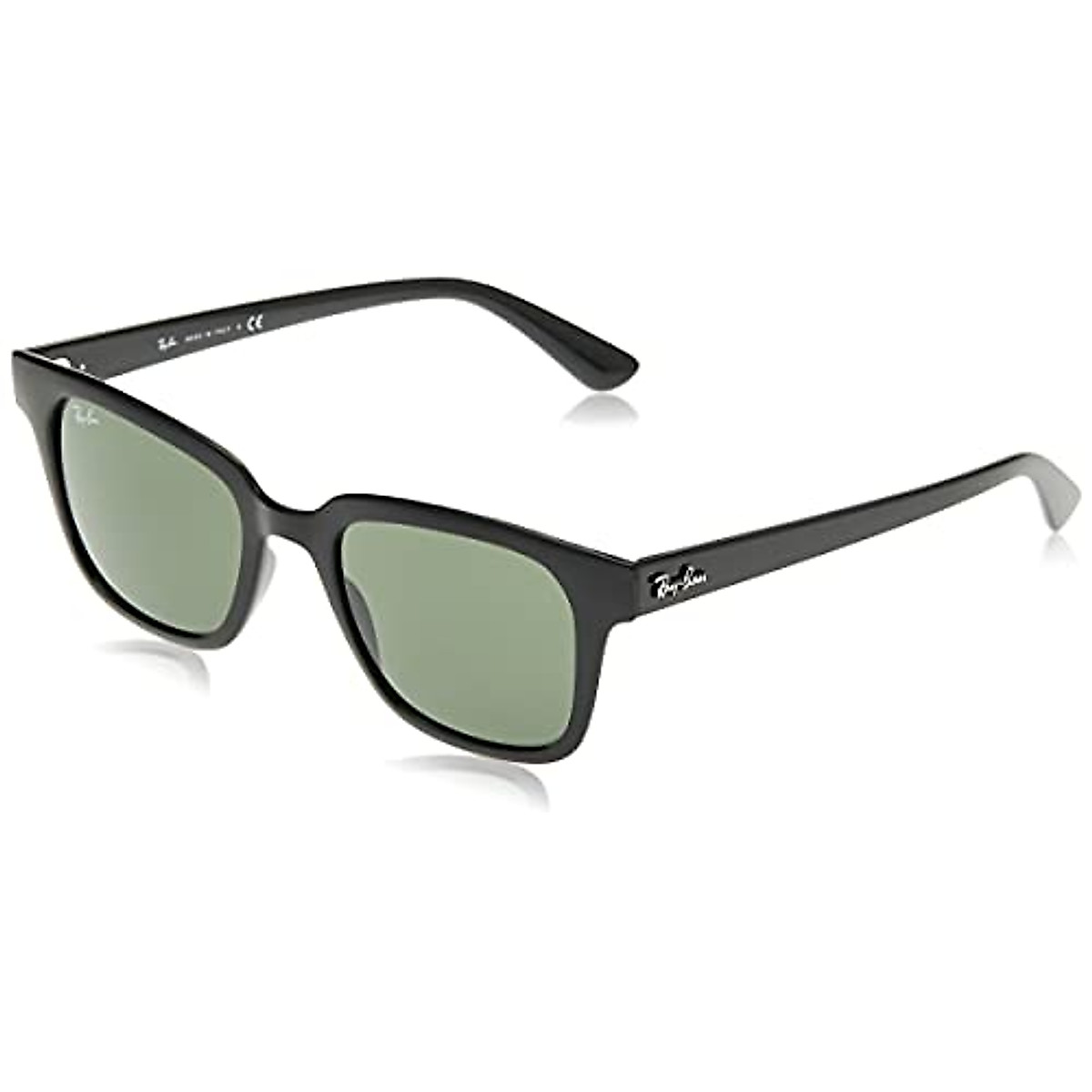 Ray-Ban Rb4323 Square Sunglasses, Black/G-15 Green, 51 mm
