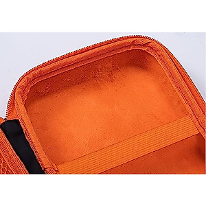 Phomemo Case 2023 Upgrade Version M110 M200 M221 Label Printer,M220 Thermal Label Maker, P3200 D1600 M04S Sticker Photo Printer Storage Holder Tape Paper Roll&USB Cable(Box Only)-Orange