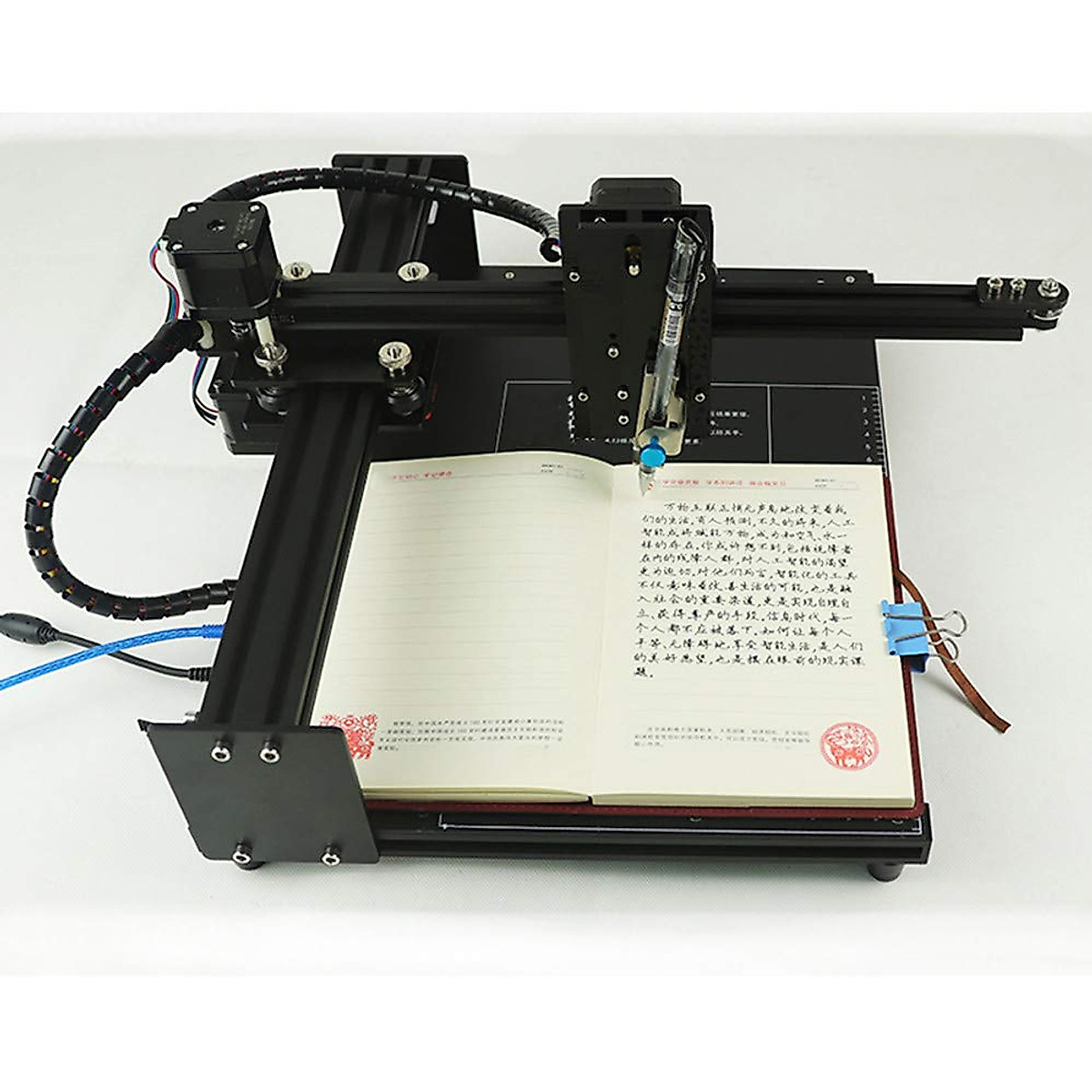 BACHIN CNC Router Drawing Robot Kit Writer XYZ Plotter iDraw Hand Writing Robot Kit Open Source for Maker/Geek, Working Area A4