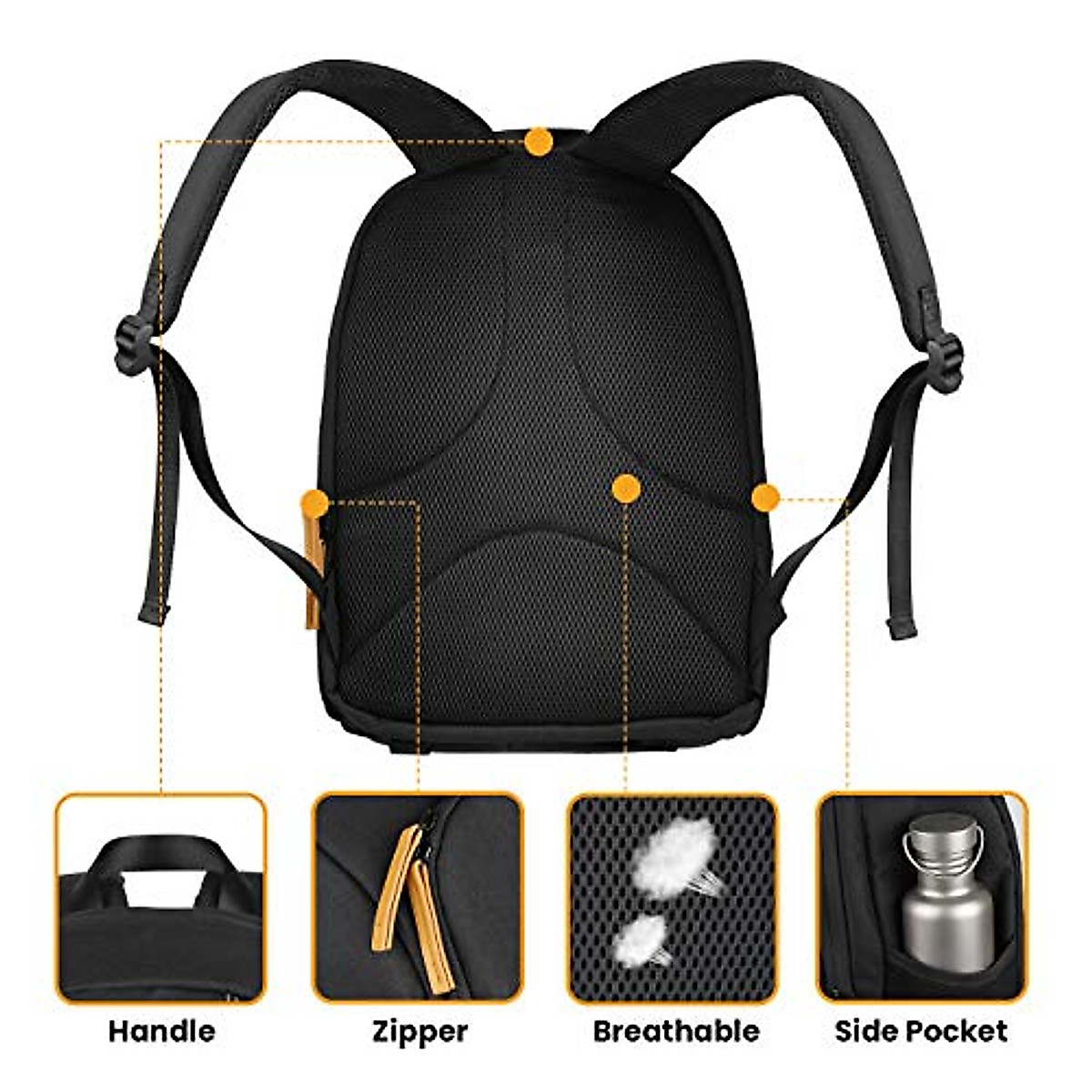 TARION Camera Backpack Waterproof Camera Bag Large Capacity Camera Case Photography Backpack with 15 Inch Laptop Compartment Rain Cover for Men Women Photographer DSLR SLR Cameras Lens Tripod